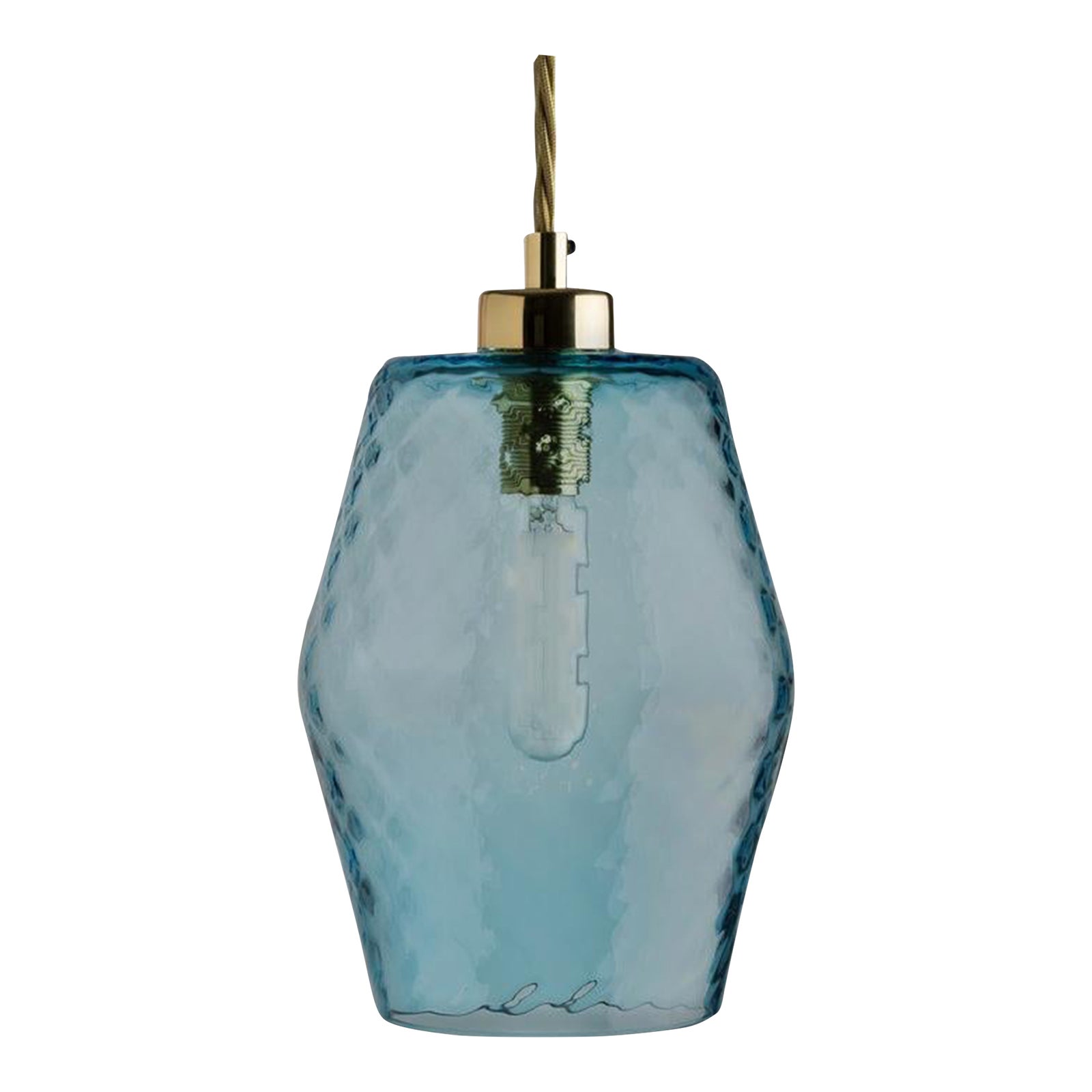 Pick-N-MIX Pendant Flask Standard - Diamond Copper Blue Glass Colour ...