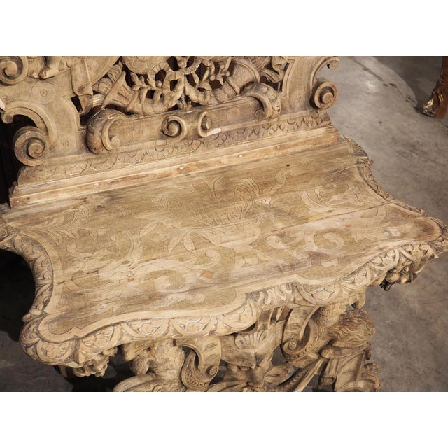 Bleached Renaissance Style Walnut Sgabello Chair From Italy, Circa 1870 ...