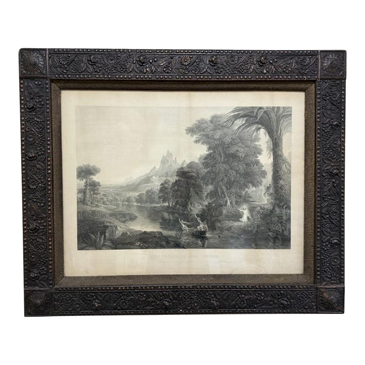 Antique C1855 Engraving of Thomas Cole's "The Voyage of Life: Youth ...