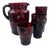 1940s Anchor Hocking Royal Windsor Ruby Pitcher - 7 Piece Set | Chairish