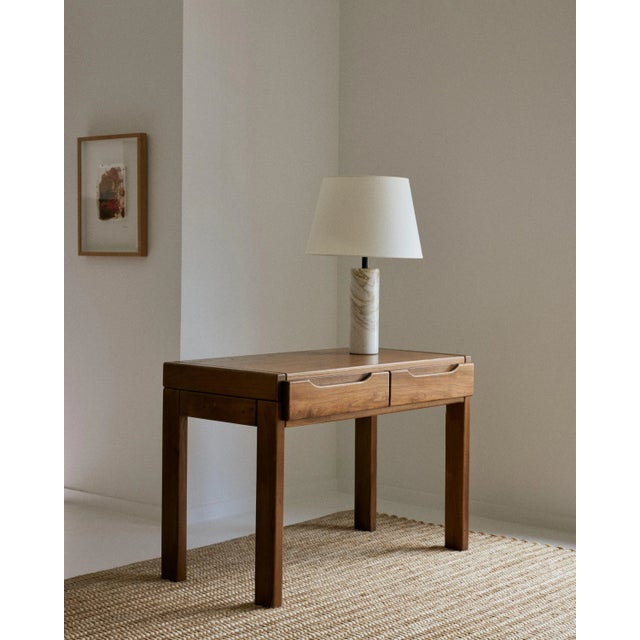 Vintage 1950s Nessen Studios Marble Table Lamp, Unmarked | Chairish