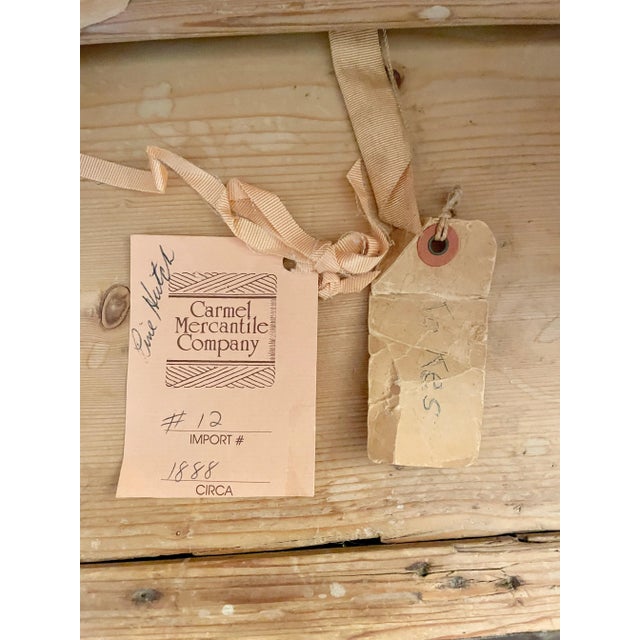 1888 Pine Highboy Storage Hutch With Desk | Chairish