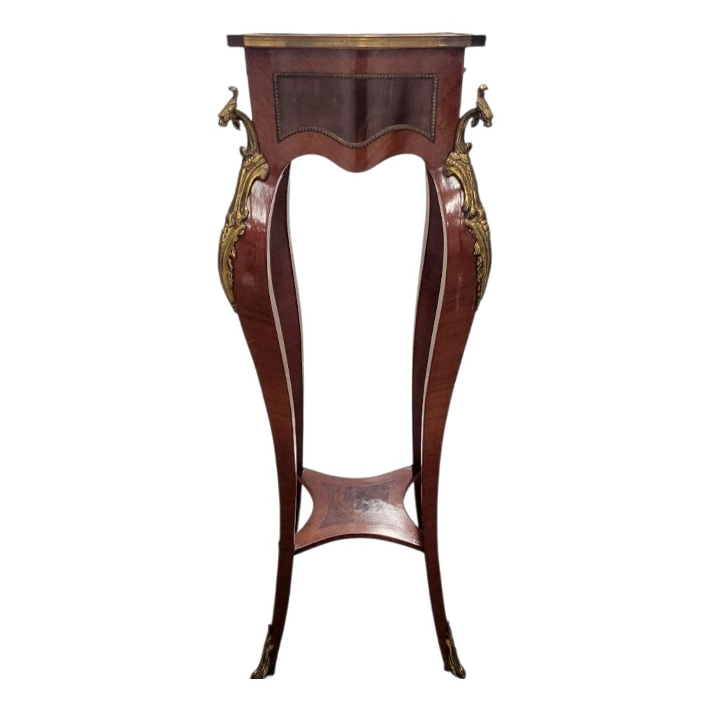 Vintage French Rococo Louis XV Style Gueridon Extra Tall Fruitwood ...