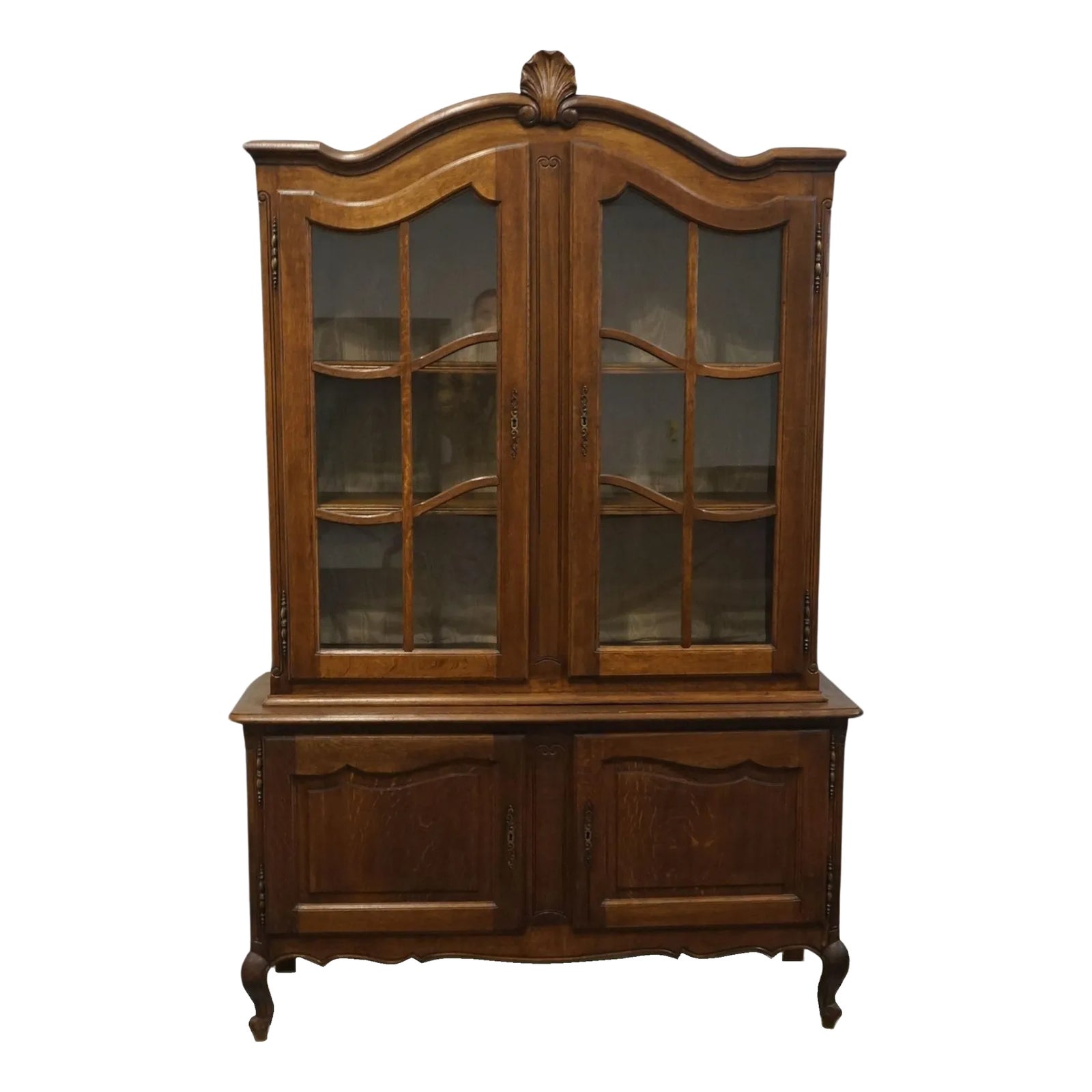 Vintage Antique Solid English Walnut Traditional Victorian 51" Buffet W ...
