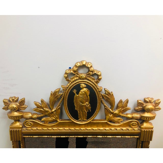 Vintage 1940s Roman Style Gilt Mirror | Chairish