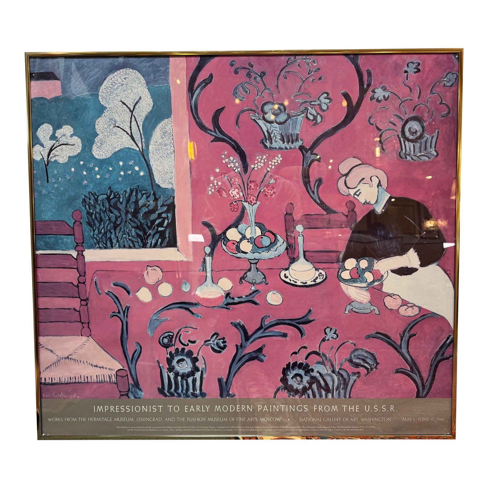 Circa 1986 U. S. S. R. Exhibit Poster the Dessert: Harmony Red ...