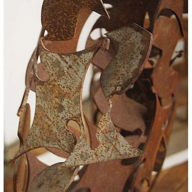 Abstract Iron Sculpture #25 | Chairish