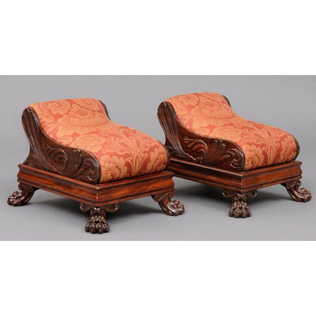 English Regency Footstools - a Pair | Chairish