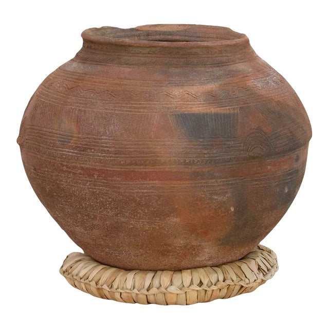 Antique Clay Water Pot | Chairish