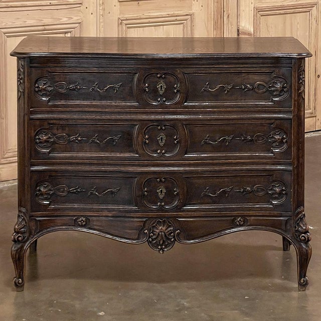 19th Century Country French Louis Xiv Commode | Chairish