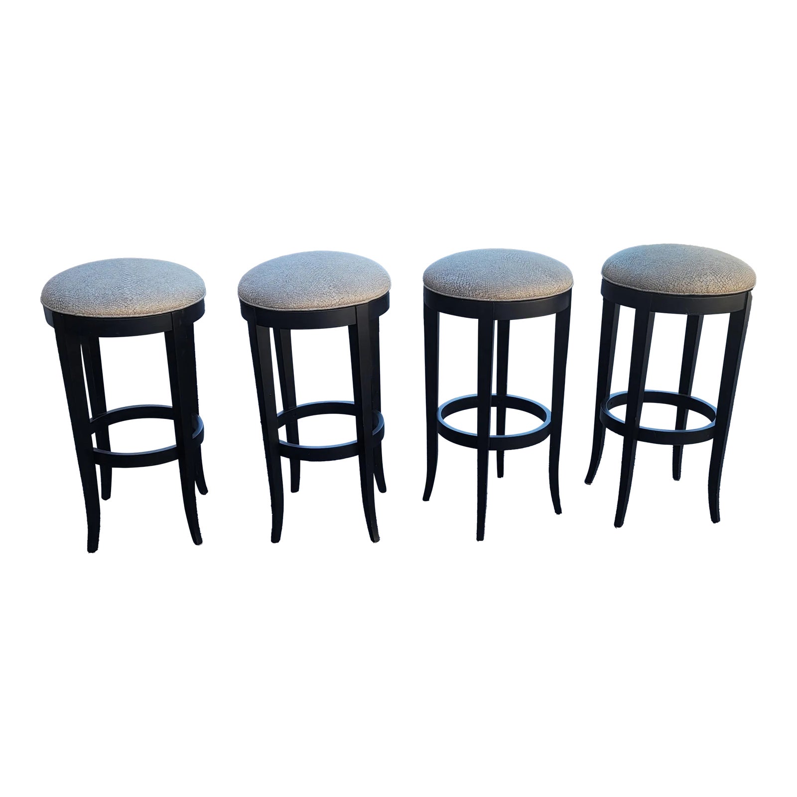 Ethan Allen Swivel Asher Bar Stool | Chairish
