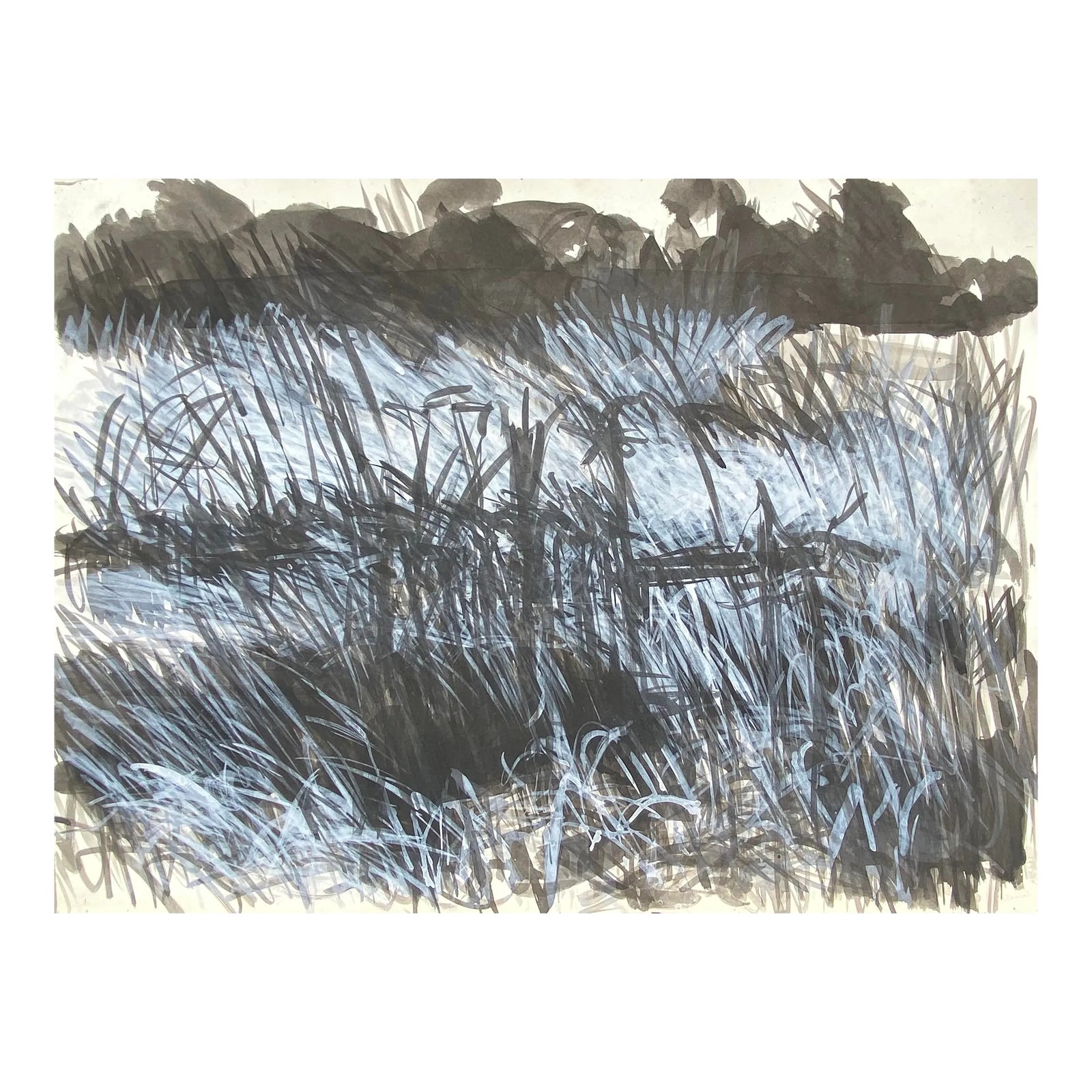 1980s Richard Snyder Modern Landscape Painting | Chairish