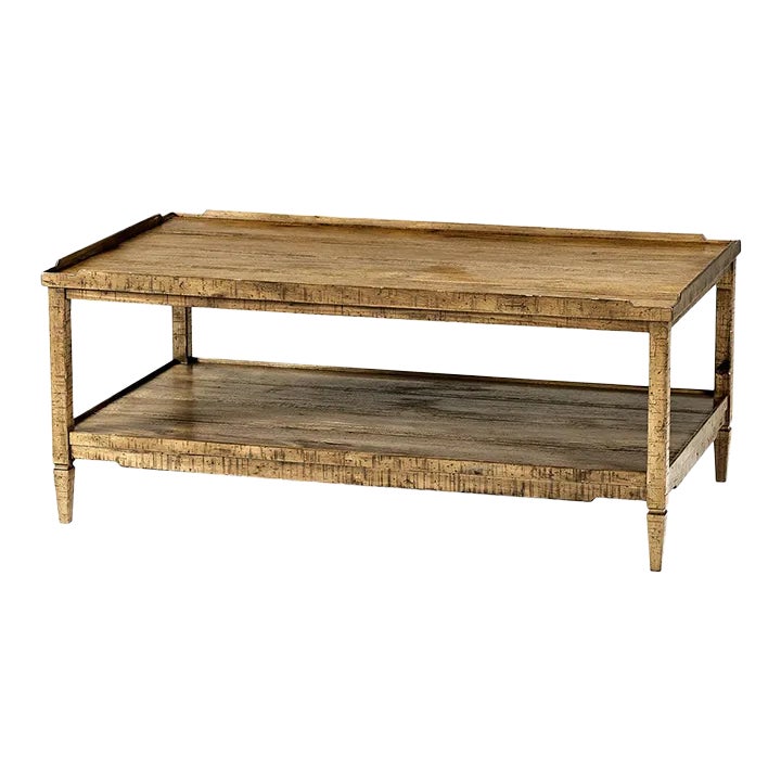 Rustic Country Coffee Table - Medium Drift | Chairish