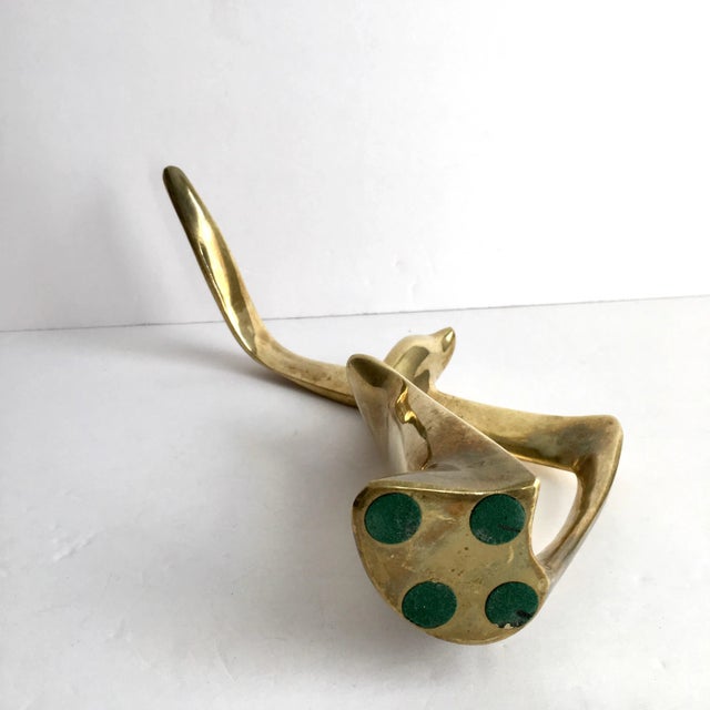 Brass Bird Statue Soaring Seagull Sculptural Bird in Flight Vintage Mid ...