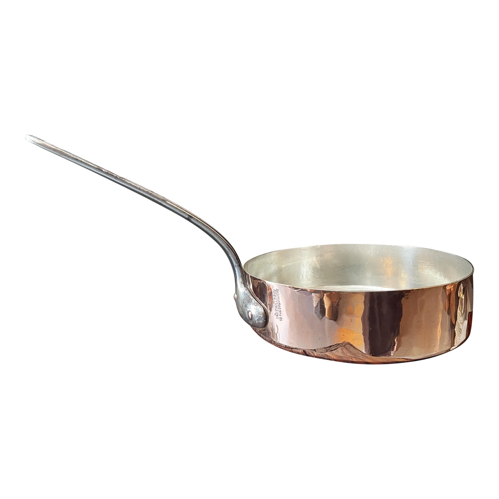 Antique French Dehillerin Copper Sauce Pan | Chairish