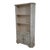 Old World Rustic Painted Finish Open Bookcase | Chairish
