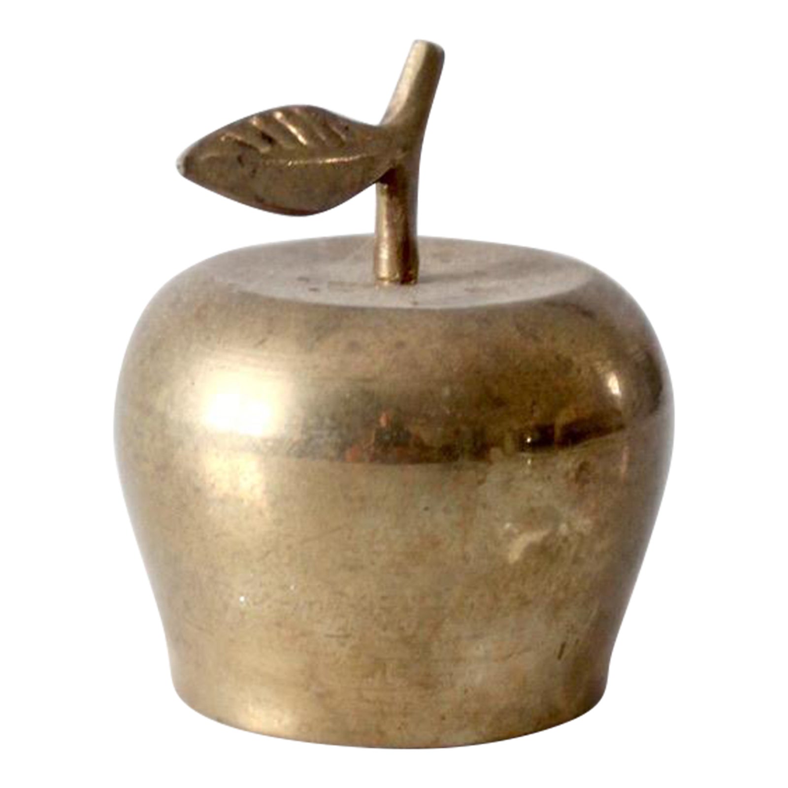 Vintage Brass Apple Bell | Chairish
