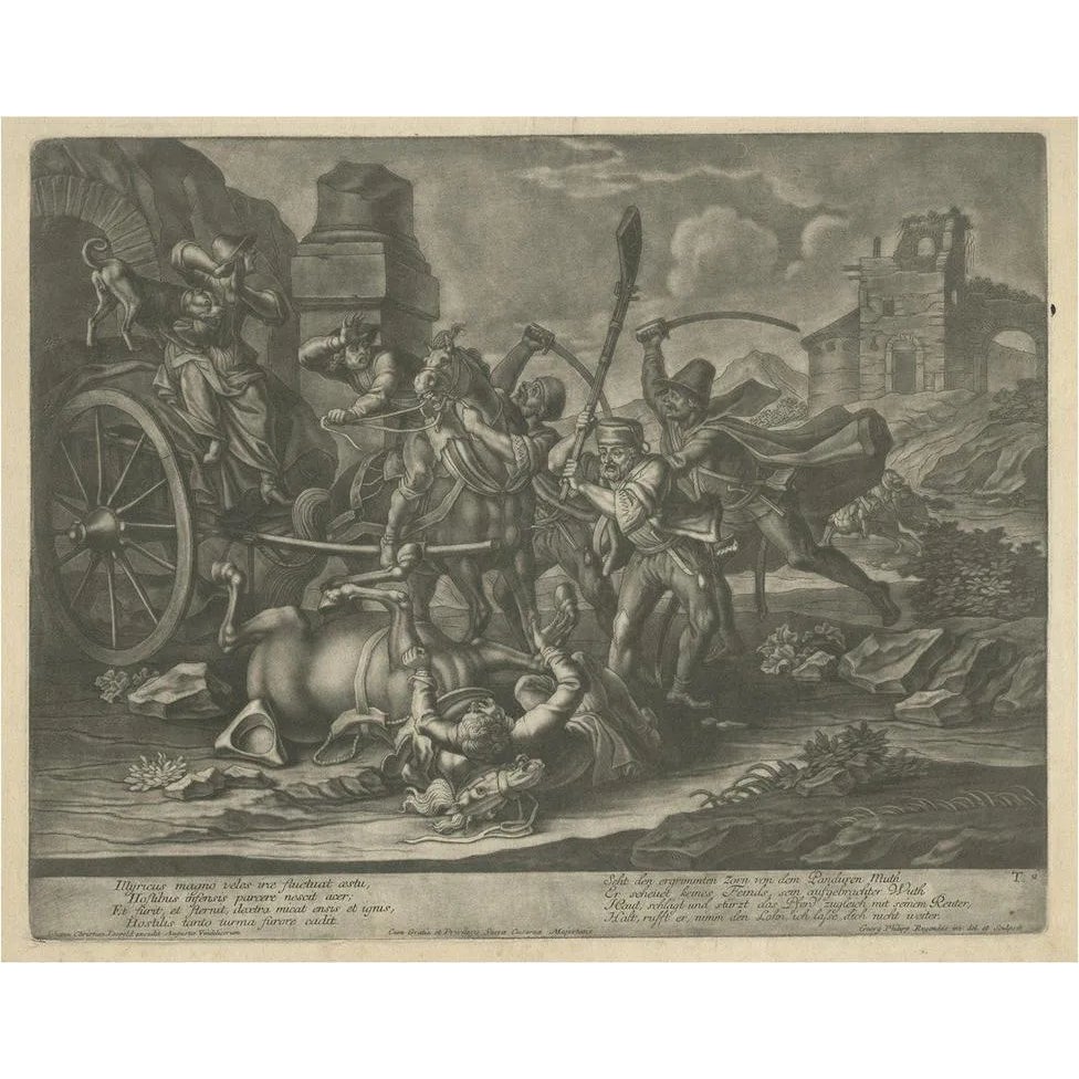 Bandits, Travellers Being Robbed, 1745, Paper | Chairish