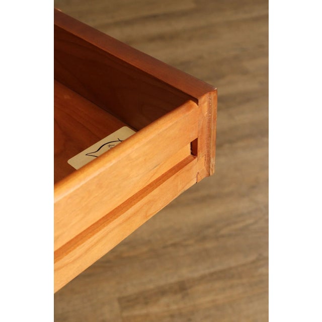 Stickley Mission Collection Cherry Spindle Writing Desk | Chairish