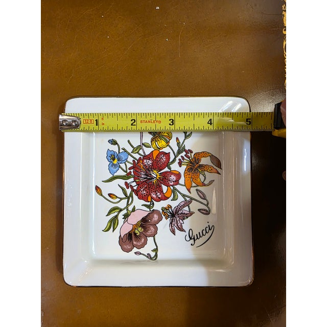 1980s Gucci Floral Ashtray | Chairish
