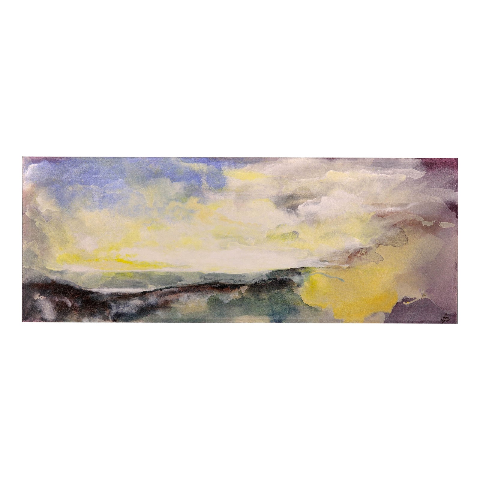 Peter M. Hicks, Scaling Dam, North Yorkshire Landscape, 1980s, Oil on ...