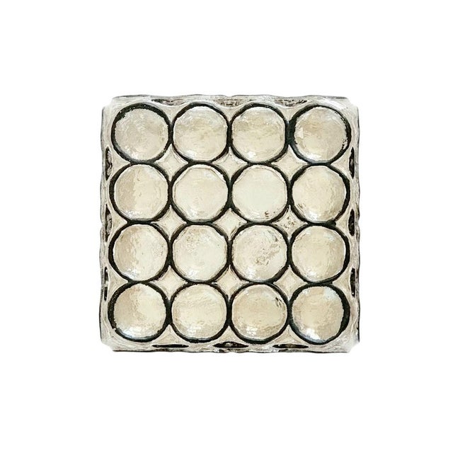 Mid-Century Glass Flush Mount from Limburg, Germany, 1960s | Chairish