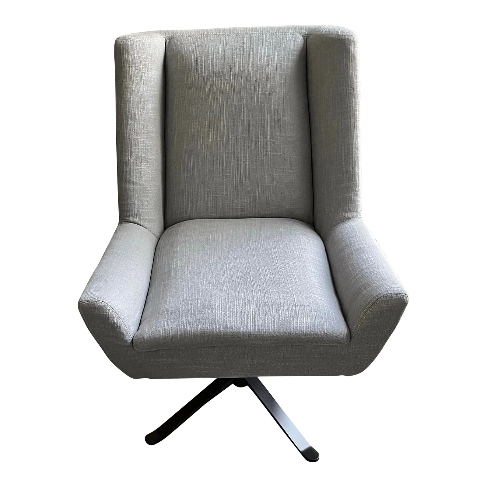 Restoration Hardware Luke Luxurious Desk Chair With Satin Bronze Base ...