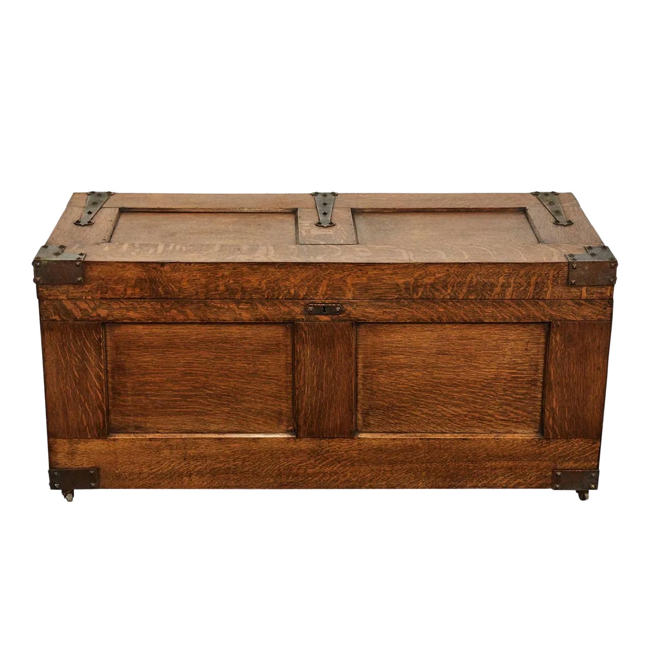 Early 20th Century Arts & Crafts Trunk | Chairish