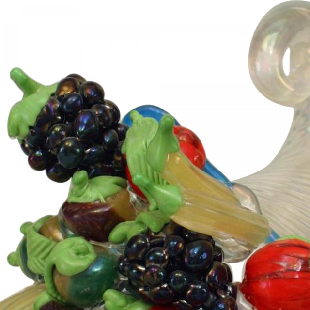 Mid-Century Italian Murano Glass Cornucopia | Chairish