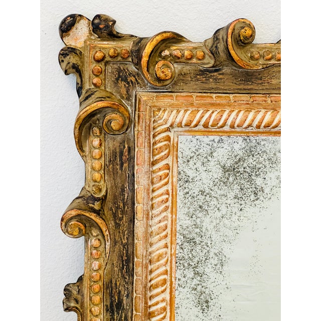 Gregorius Pineo Hand Carved "Lombardy" Mirror | Chairish