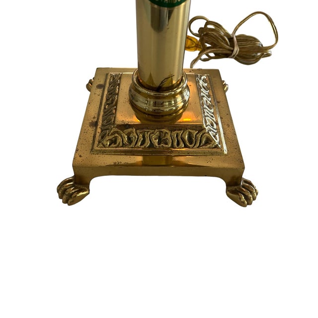 Vintage Orient Express Brass Table Lamp | Chairish