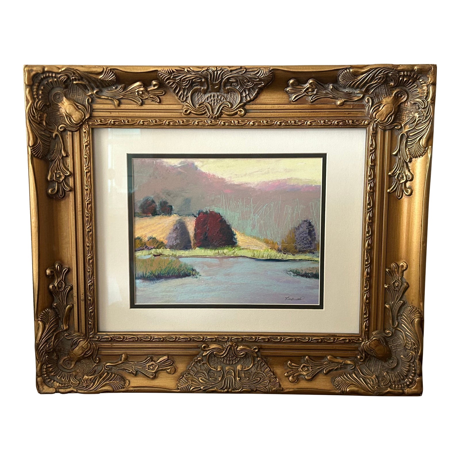 “Gumdrop Trees” by Sue Lockwood – Original 2004 Oil Pastel Landscape ...
