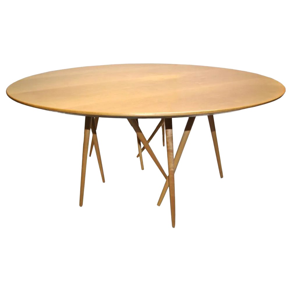 Round Toothpick Cactus Table by Lawrence Laske for Knoll | Chairish