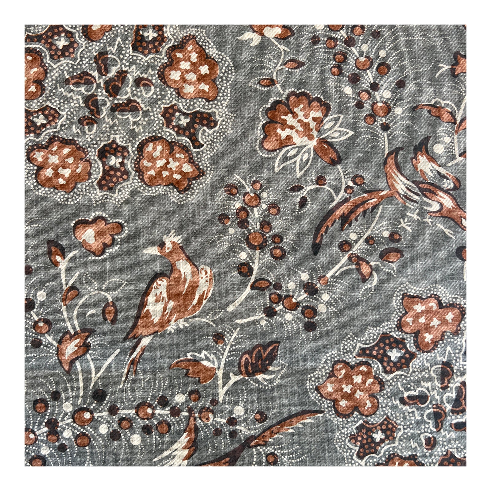 Suzanne Tucker Designer Amara Linen Fabric in Brown and Chestnut Brown ...