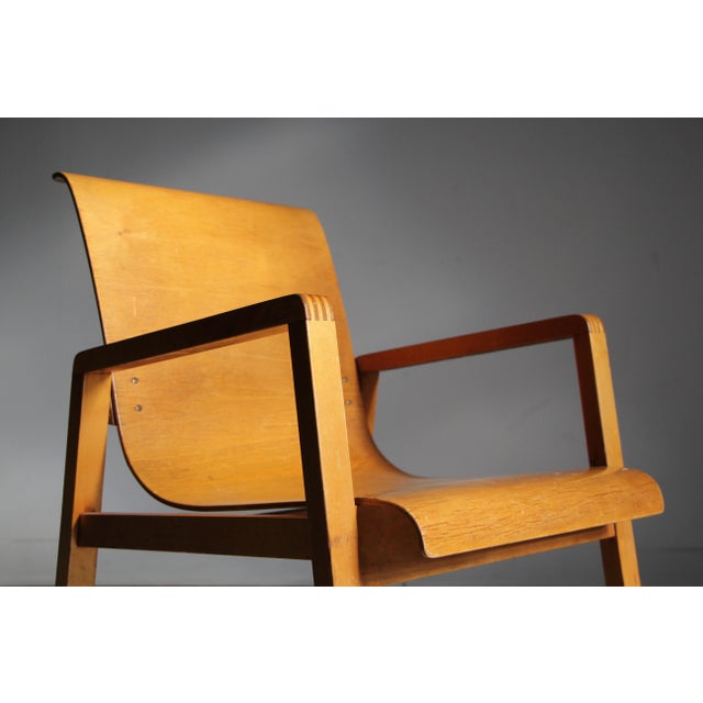 Early Alvar Aalto “Hallway” Chair Model 403 for Finsven | Chairish