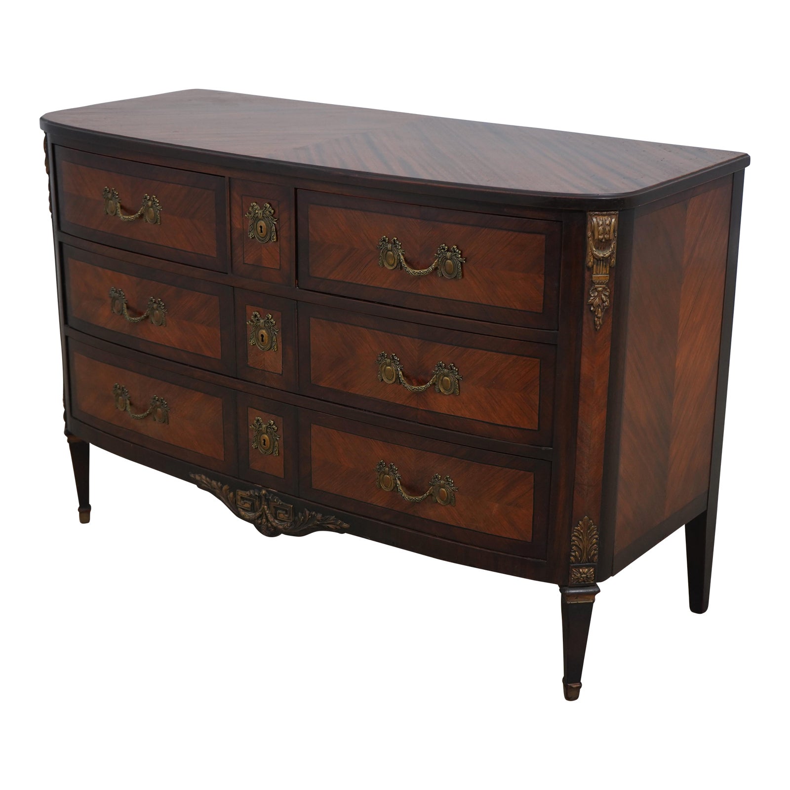 John Widdicomb Vintage French Louis XV Style Commode Chest | Chairish