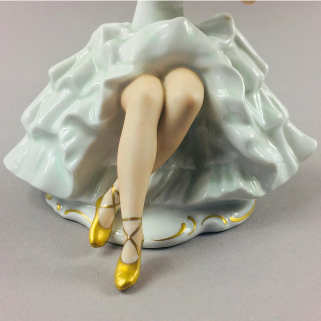 Vintage Porcelain Ballerina Figurine From Wallendorf Germany 1970s