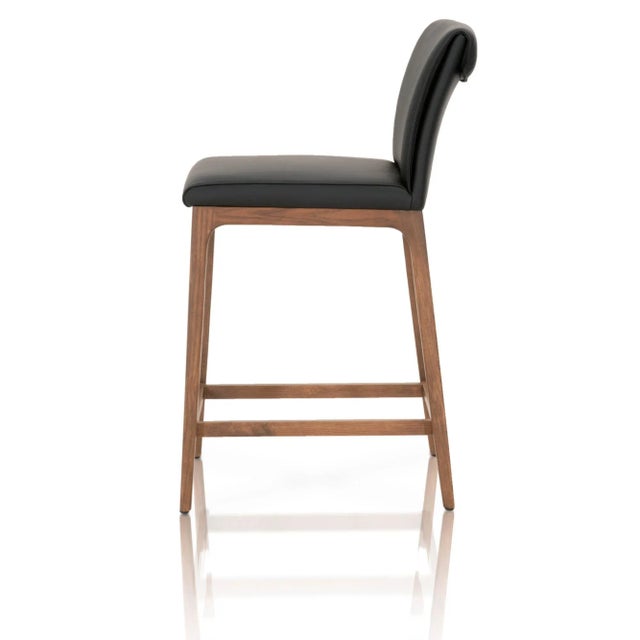 Alex Leather Counter Stool | Chairish