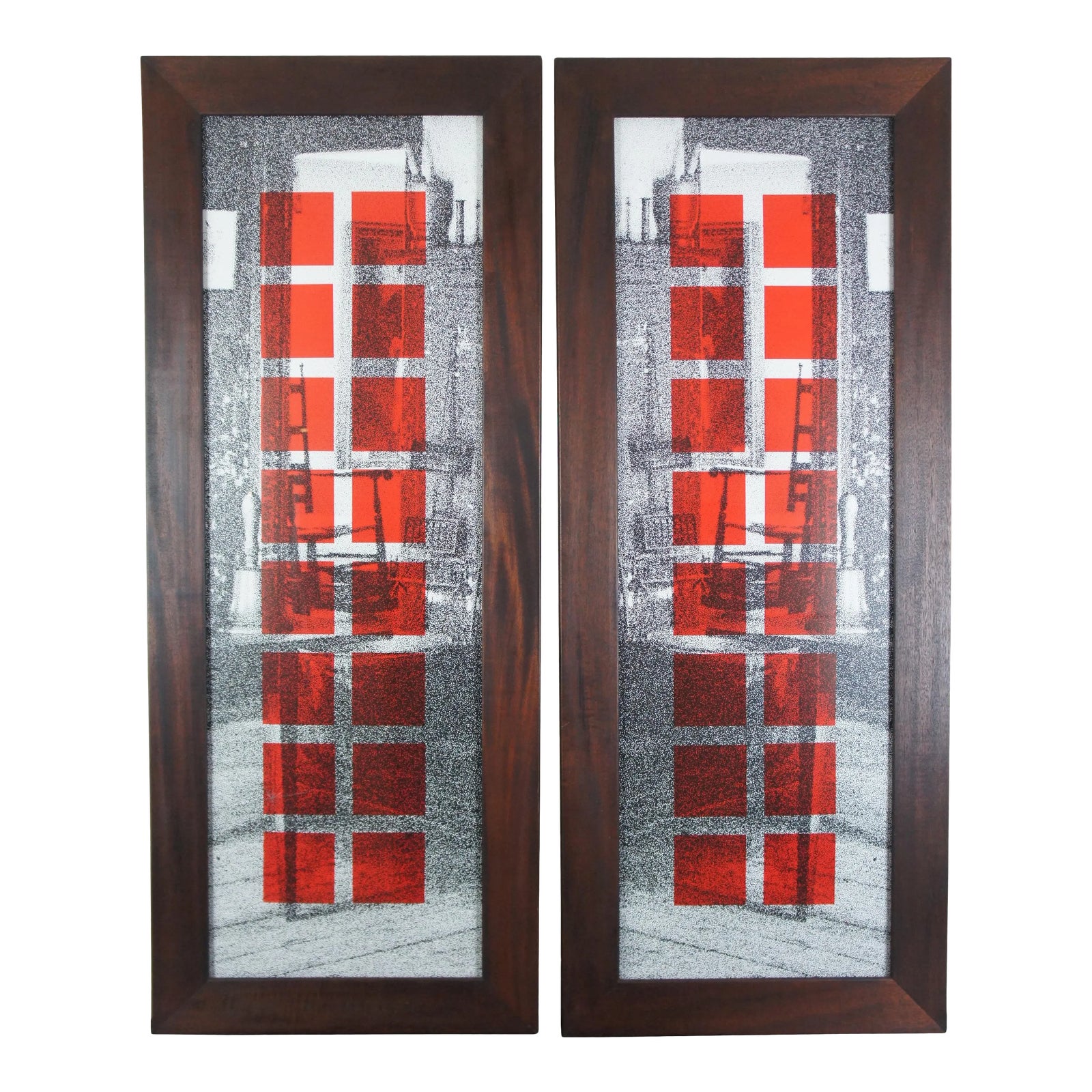 Susan Ewing Abstract Furniture Rocking Chair Revered Prints - a Pair ...