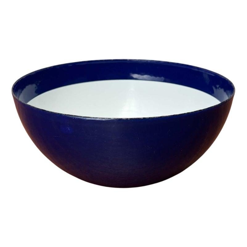 Mid-Century Modern Blue Enamel Bowl by Kaj Franck for Finel, Finland ...