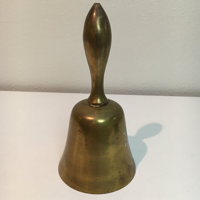 Vintage Brass Hand Bell | Chairish