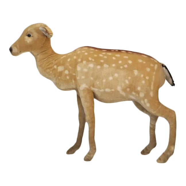 1963 Steiff Mohair Fallow Deer "Studio Animal" | Chairish