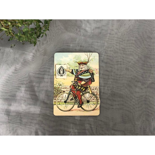 Antique Russell & Morgan Playing Card Advertisement | Chairish