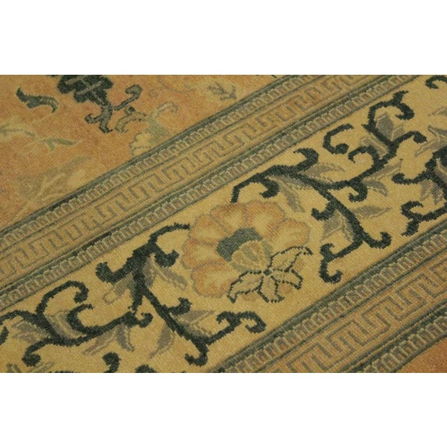 1980s 1980’s Shabby Chic Vintage Tan Wool Rug -8'11 X 11'9 | Chairish