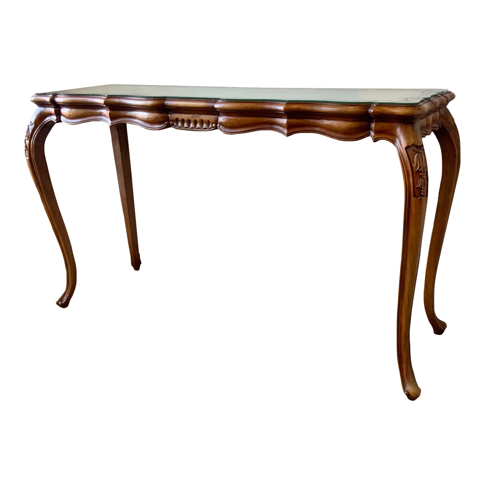 John Richard Transitional Eglomise Console Table | Chairish