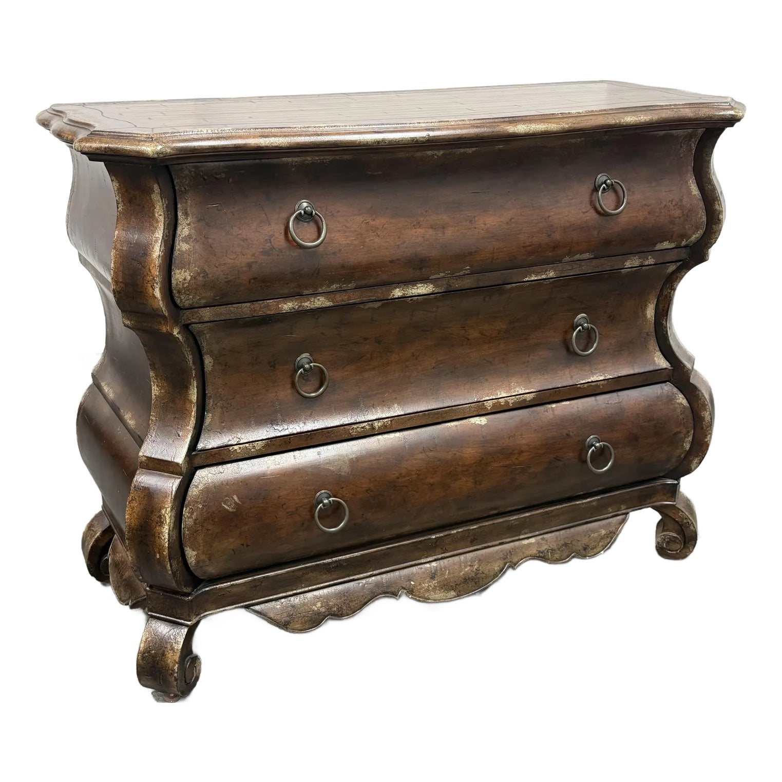 Hooker Furniture Wakefield Three Drawer Shaped Chest of Drawers | Chairish