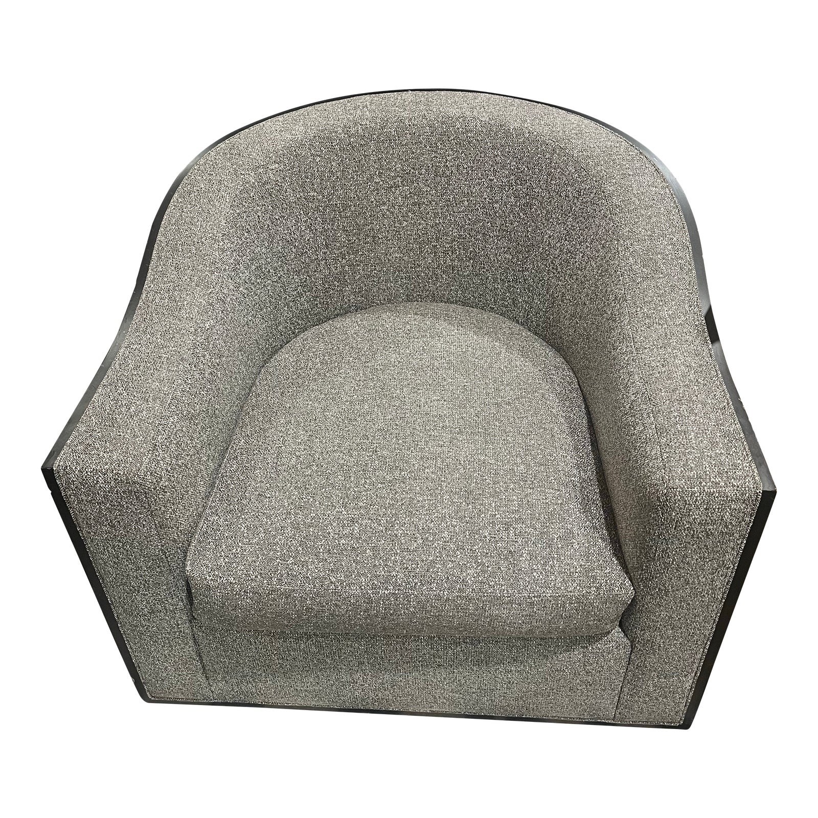 Rene Cazares - Club Swivel Chair | Chairish