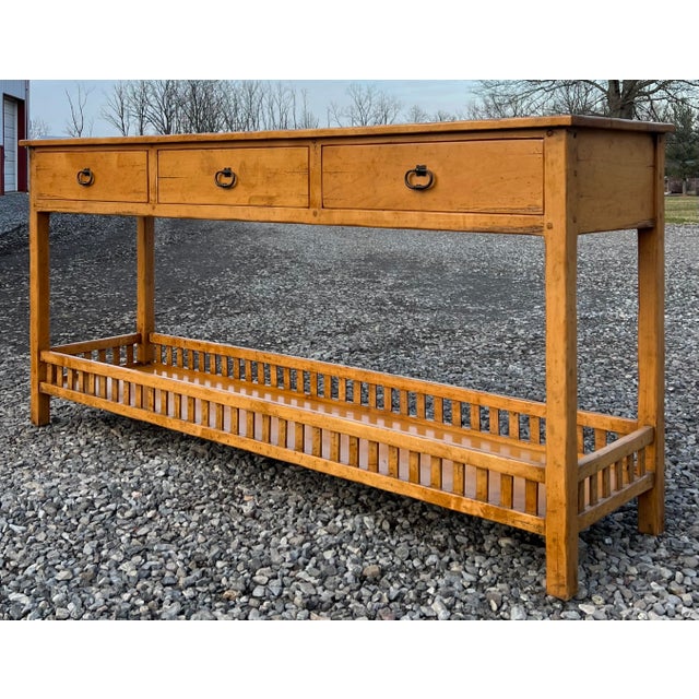 The Sterling Collection Maple Rustic European Sideboard | Chairish