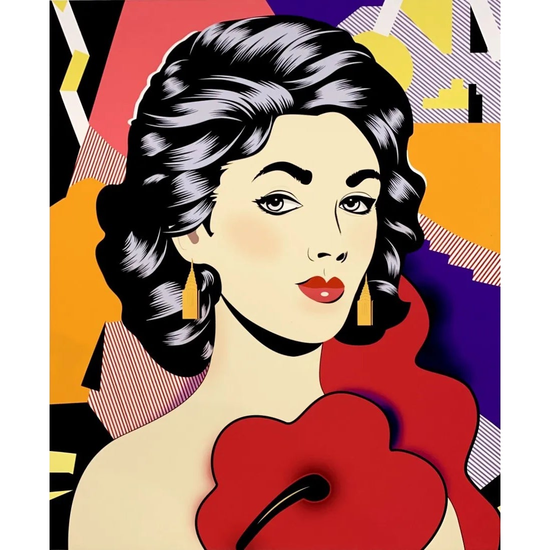 Danuta Dabrowska-Siemaszkiewicz, Elisabeth, 2000s, Screen Print & Paper | Chairish