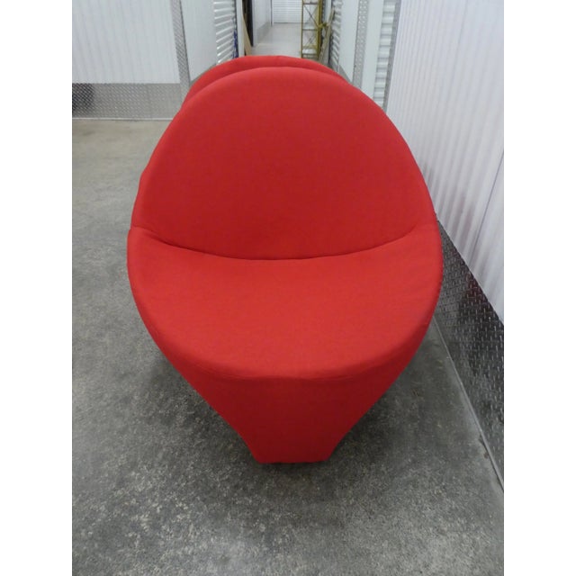 Vintage Fire Engine Red Italian Lounge Chairs - a Pair | Chairish